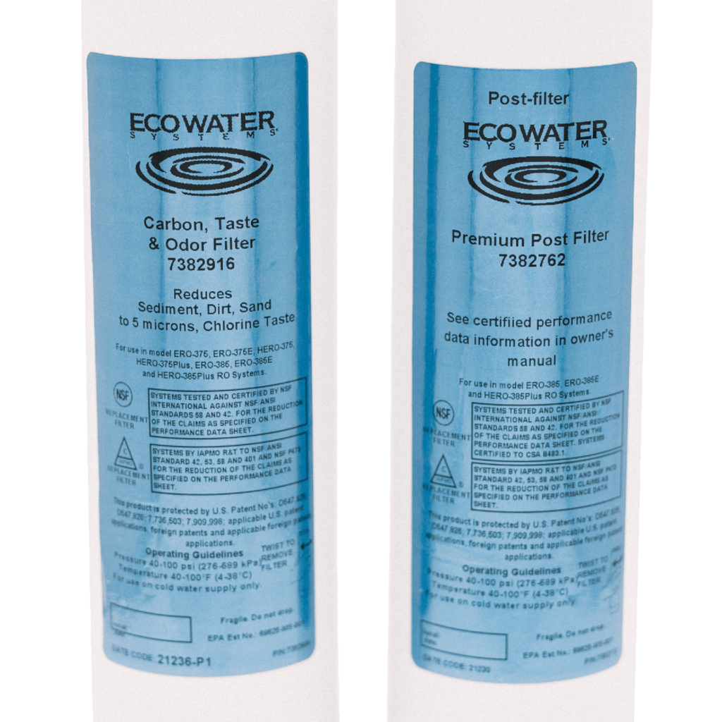HERO385Plus - Carbon, Taste, & Odor Filter (Pair) - EcoWater Systems ...
